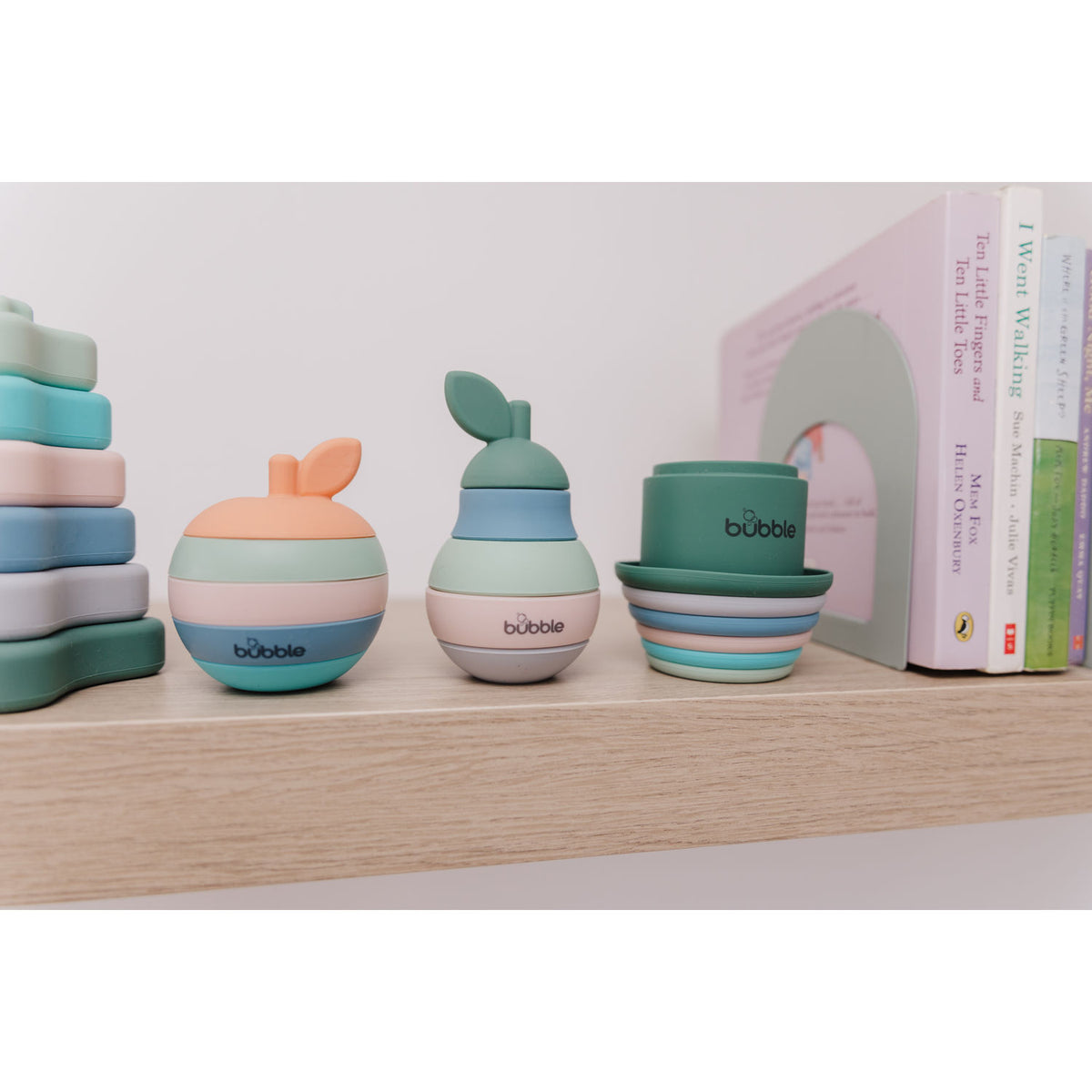Bubble Silicone Stacking Apple Teether – Bloom Connect SG